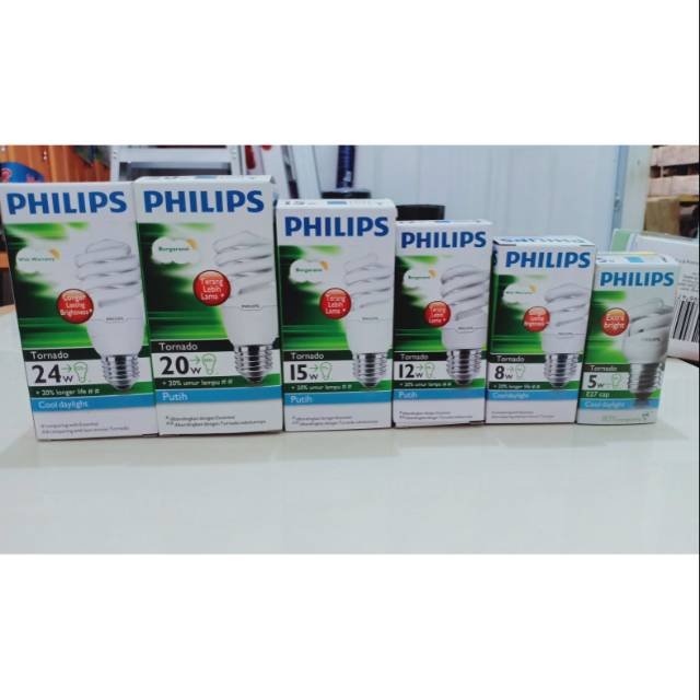 Jual PHILIPS tornado ( 5w / 8w /12w / 15w / 20w / 24w ) | Shopee Indonesia