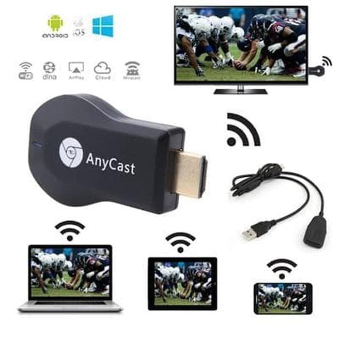 Jual ANYCAST M4 Plus Wireless Display Original 100⎕ongle M4 plus ...