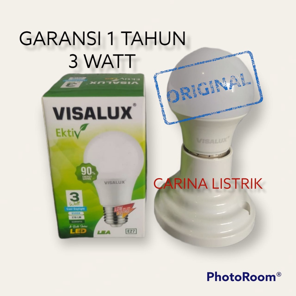 Jual VISALUX EKTIV LEA LAMPU BOHLAM LED BULB 3W 3 WATT SNI GARANSI 1 TAHUN | Shopee Indonesia