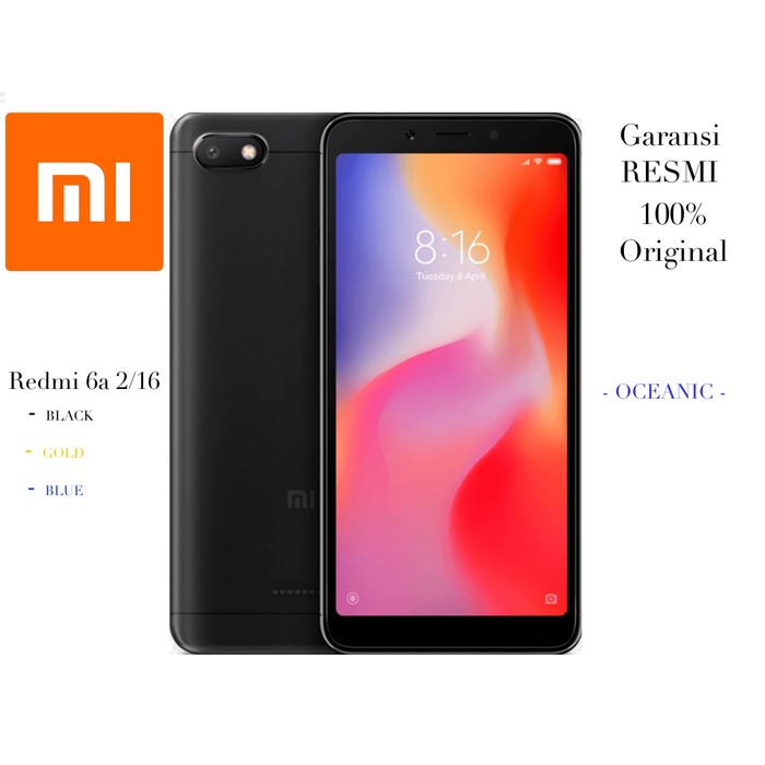 Jual NEW Xiaomi Redmi 6A RAM 2GB Internal 16GB 2 16 Grs Resmi 1 Tahun ...