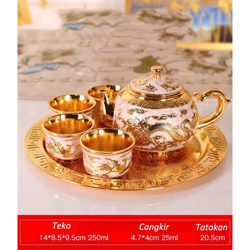 Jual Teko Arab Aladin Set 7 Gold Tinggi | Shopee Indonesia