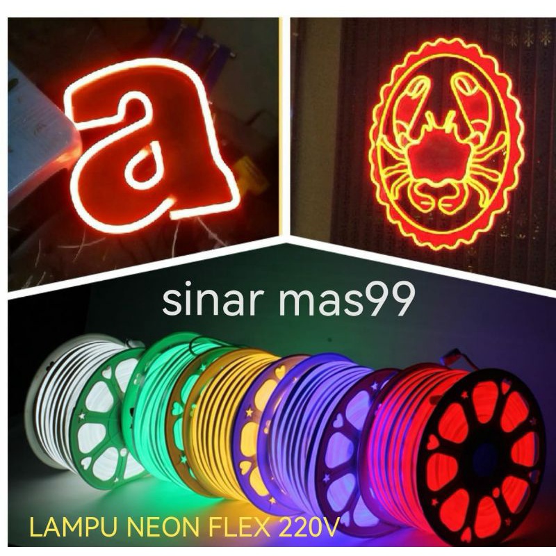 Jual NEON FLEXIBLE SELANG 220V JUAL METERAN LAMPU LED NEON SIGN LAMPU ...