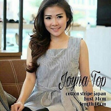 Jual joyna top bahan kattun jepang halus premium, Ukuran L LD 94cm ...
