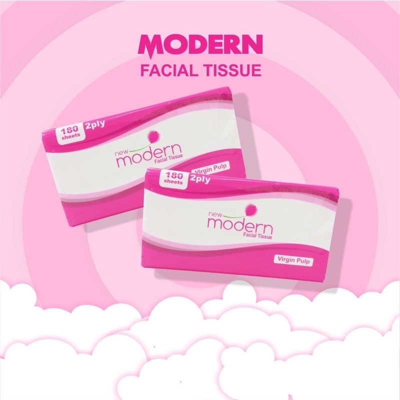 Jual Tissue Modern 180 sheets 2ply - Modern facial tissue | Shopee ...