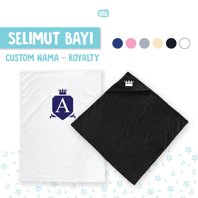 Jual GUGUGAGA - Selimut Bayi Royalty Series | Custom Nama | Shopee ...