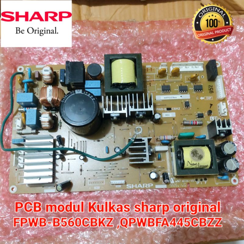 Jual PCB MODUL KULKAS SHARP ORIGINAL FPWB-QPWBFA445CBZ ORIGINAL ...