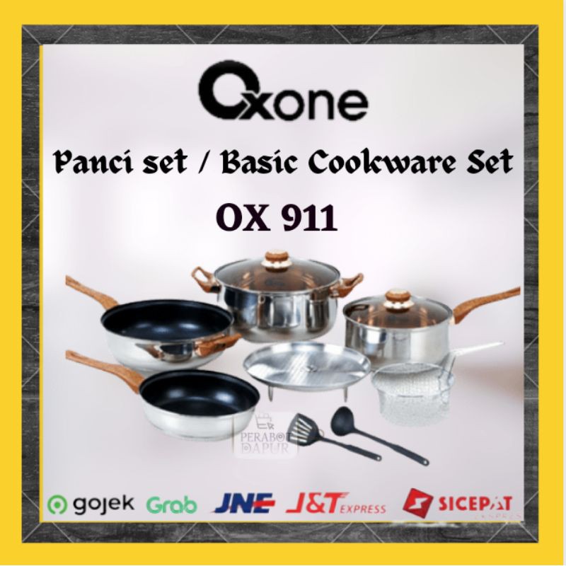 Jual Oxone Panci Set Oxone Ox 911 Basic Cookware Set OXONE 4+2Pcs Original/Peralatan masak Murah ...