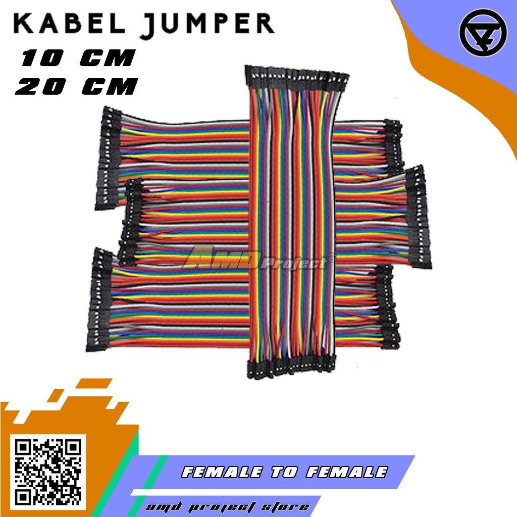 Jual Kabel Jumper Female To Female Cewek FTF Isi 10 Jalur Berbagai ...