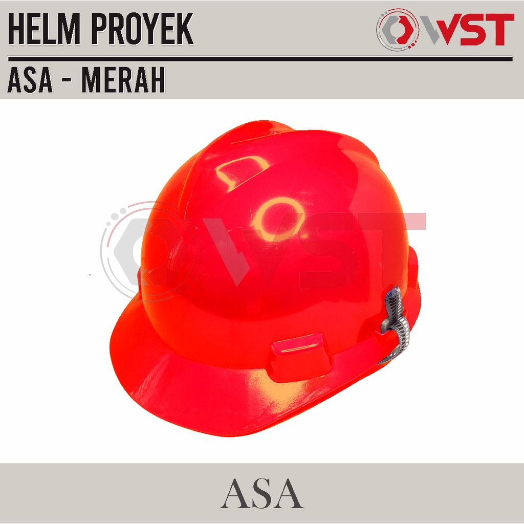 Jual Helm Proyek ASA Merah / Safety Helmet / Pelindung Kepala | Shopee ...