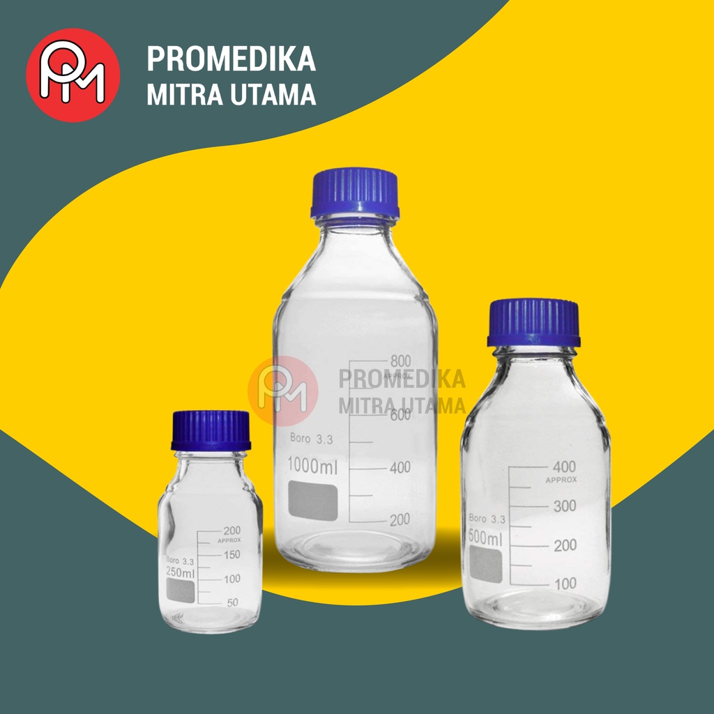 Jual Botol Reagen Bening Kaca 100ml | 500ml | 1000ml | Shopee Indonesia
