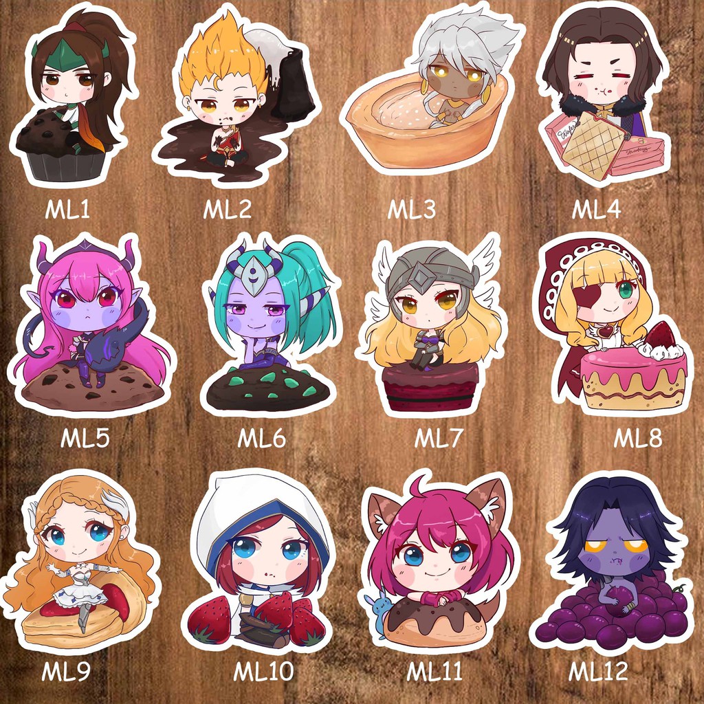 Jual stiker sticker anime game games lengkap mobile legend bang bang ...
