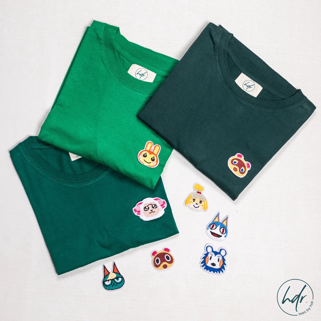 Jual Tees Polos + Patch Animal Crossing / Kaos Polos Animal Crossing ...
