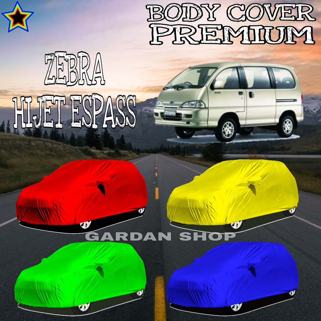 Jual Sarung Mobil ZEBRA HIJET ESPASS Polos WARNA Body Cover Zebra ...