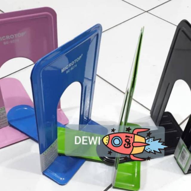 Jual Penyangga Buku/Pembatas Besi microtop | Shopee Indonesia