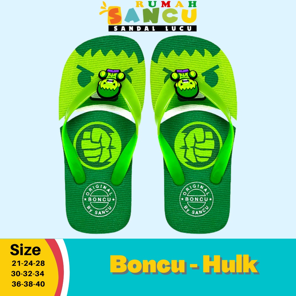 Jual Sandal Anak Laki Laki Gambar Hulk Hero / Sancu Sandal Lucu Boncu ...