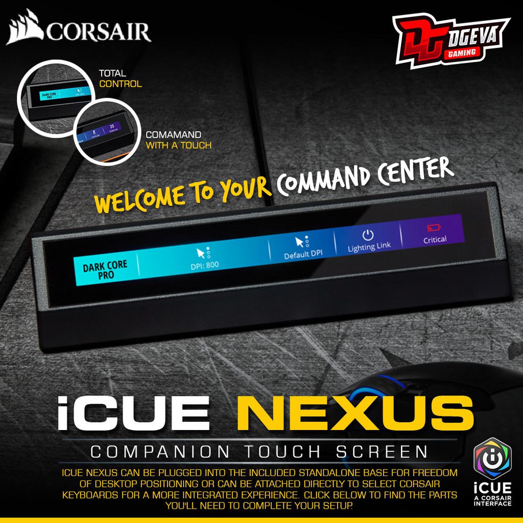 Jual Corsair iCUE NEXUS Companion Touch Screen Garansi Resmi | Shopee ...