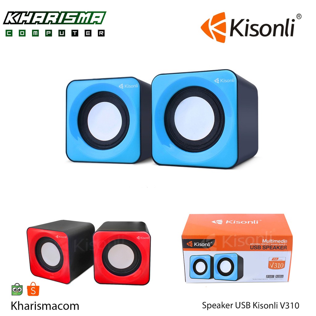 Jual Speaker Portable Kisonli V310 USB speaker | Shopee Indonesia