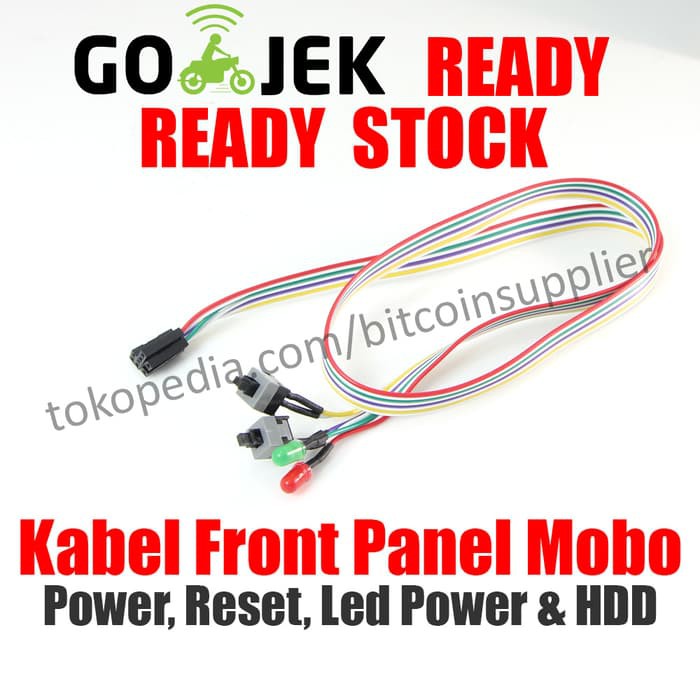 Jual Kabel Reset Power On dan Led Indikator Front Panel Untuk ...