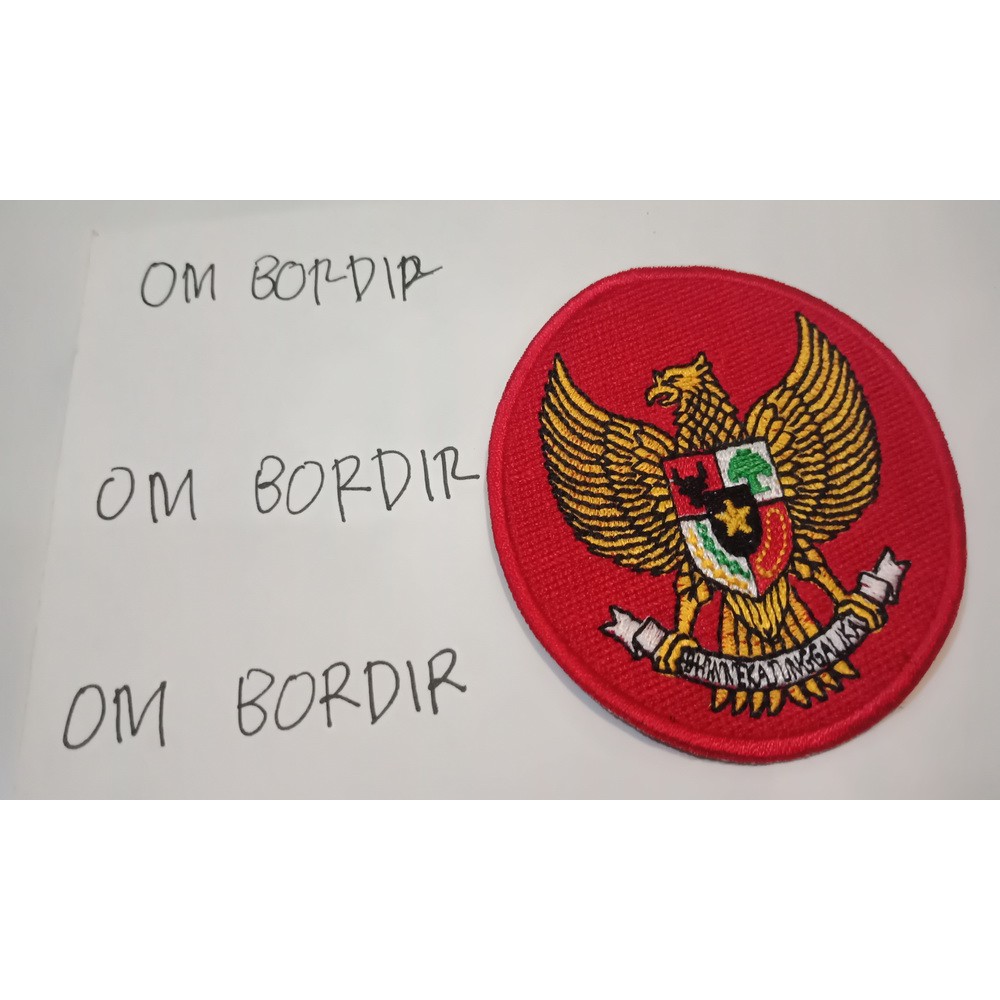 Jual PATCH LOGO EMBLEM GARUDA MERAH TIMNAS INDONESIA BORDIR KOMPUTER HQ ...