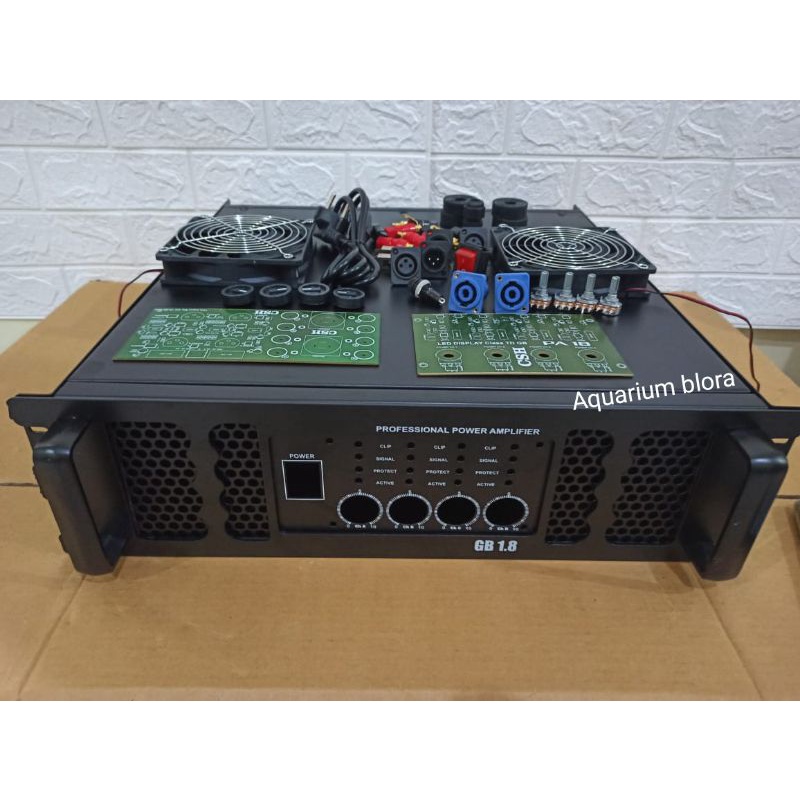 Jual Box power amplifier GB 1.8 3U 4channel plus aksesoris | Shopee Indonesia