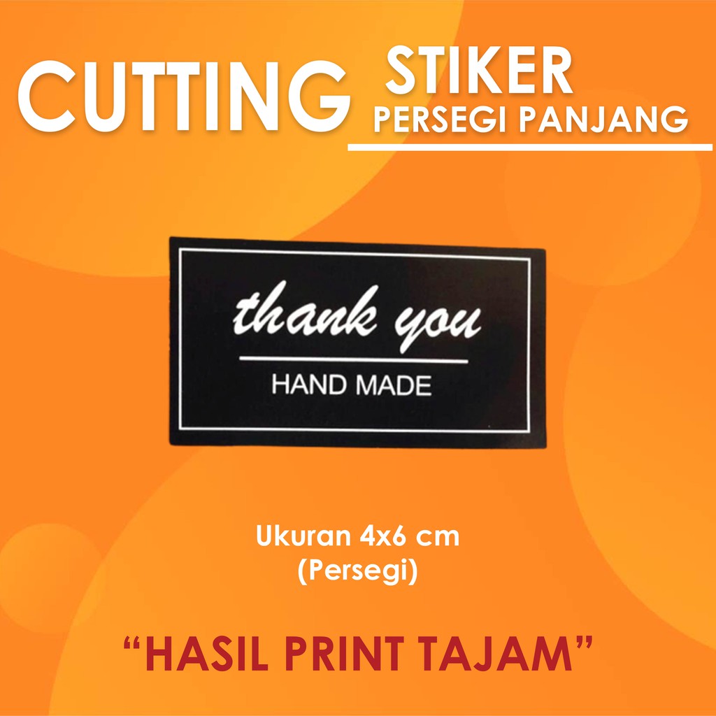 Jual Cetak Cutting Label Persegi Panjang II Label Sticker Olshop Custom ...