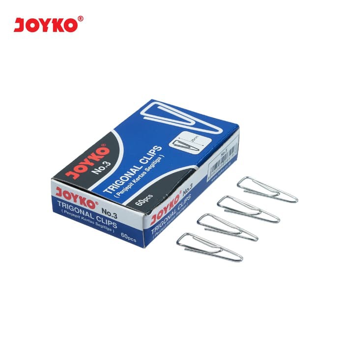 Jual Joyko Trigonal Clip no. 3 Paper Clips Klip Kawat Kertas Segitiga ...
