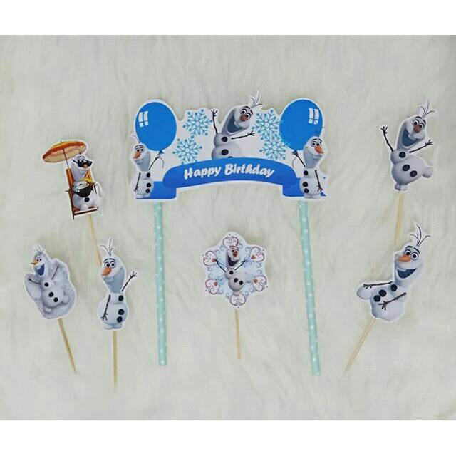 Jual Topper Olaf topper ulang tahun topper frozen topper kue topper ...