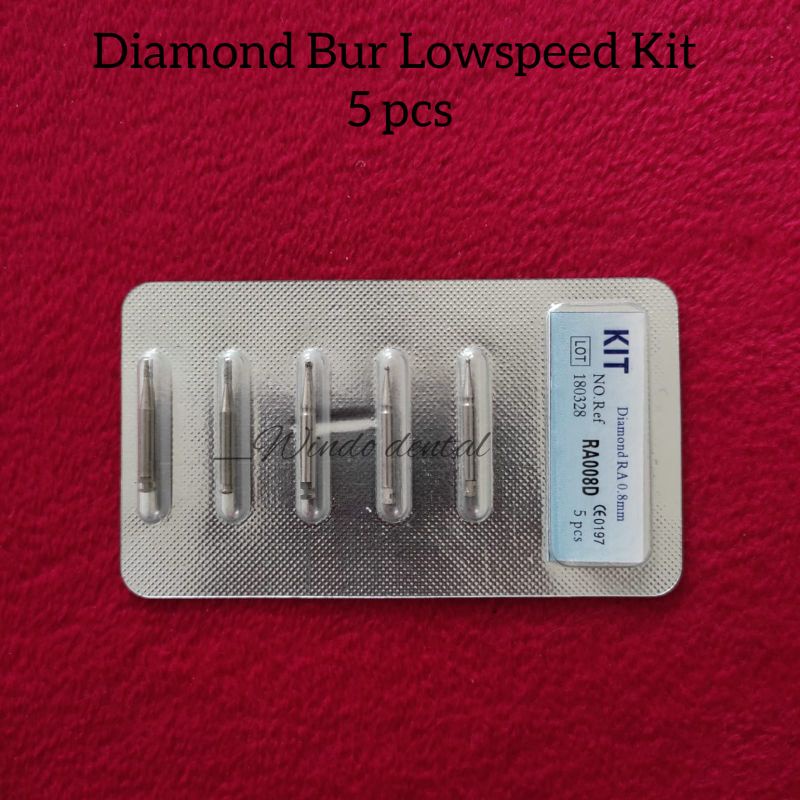 Jual DENTAL BUR CARBIDE GIGI LOW SPEED / LOWSPEED KIT ISI 5 PCS ...