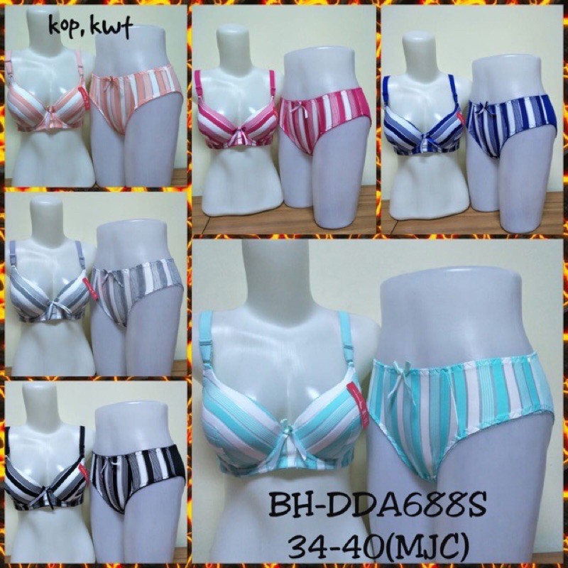 Jual LYDYLY 1 Set Bh dan Celana dalam wanita Bh Renda Kawat Cup A Kait ...