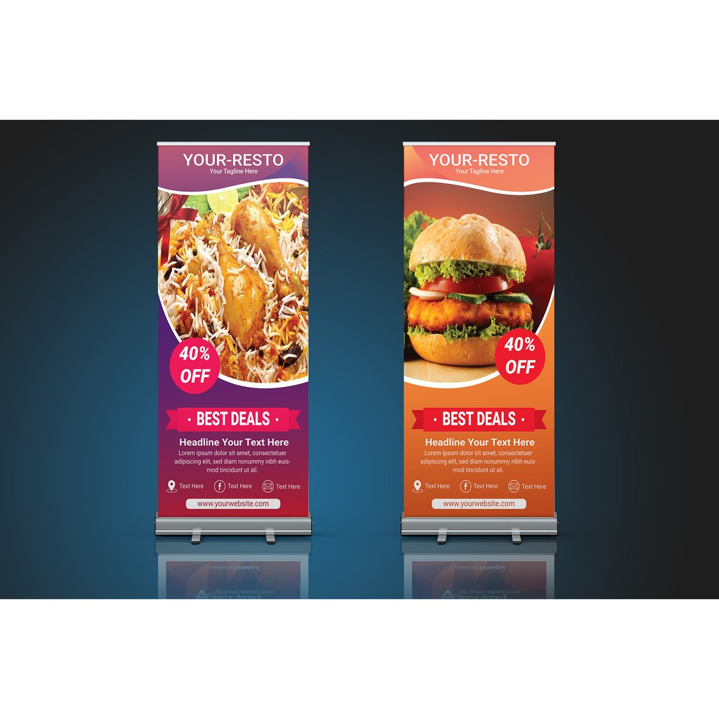 Jual Cetak Spanduk/Banner Roll Up 60x160 Bahan Flexy | Standing Banner ...