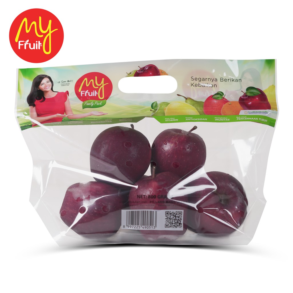 Jual My Fruit Family Pack Apel Red Del USA 800 gr | Shopee Indonesia