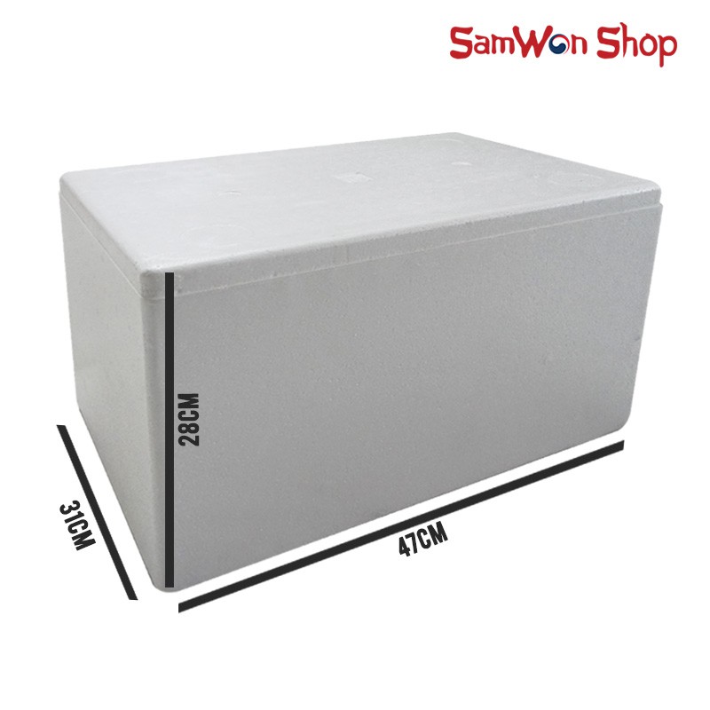 Jual BOX STEROFOAM MULTIFUNGSI UK. 47x31x28CM / STYROFOAM DRY ICE BOX ...