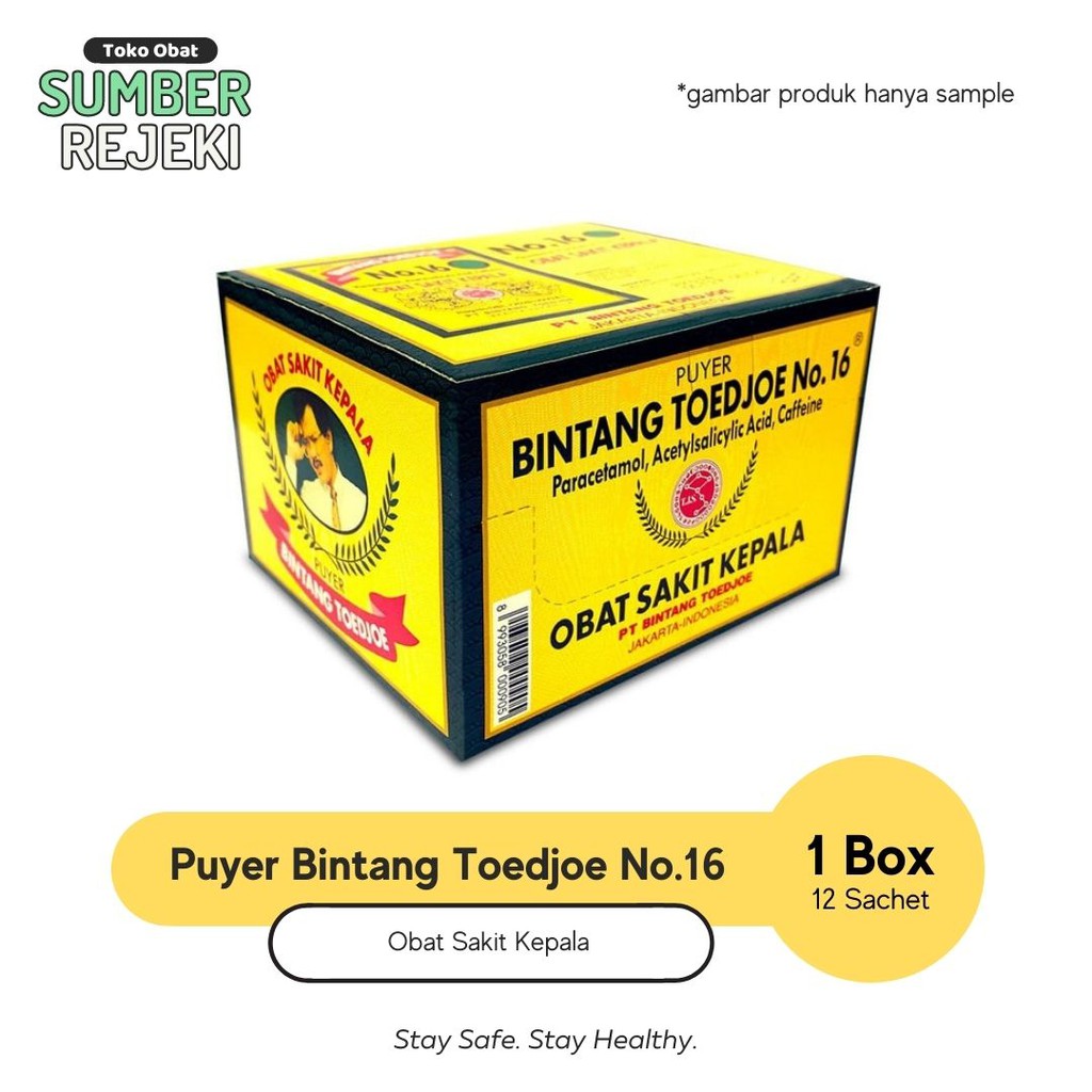 Jual Puyer Bintang Toedjoe No. 16 | Puyer Bintang 7 No. 16 1 Box @12 ...
