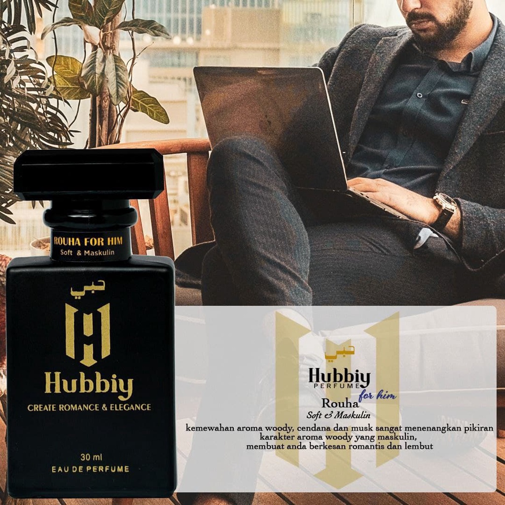 Jual Parfum Pria ROUHA FOR HIM by Hubbiy Perfume 30ml | Shopee Indonesia