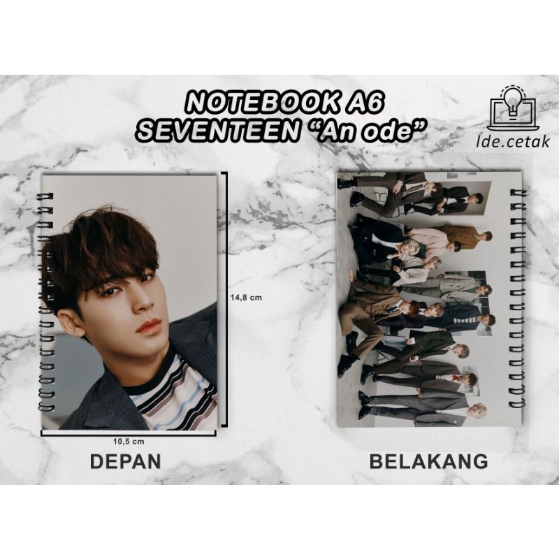 Jual Notebook Seventeen An Ode Unofficial A6 / Buku Diary Notes A6 Kpop ...