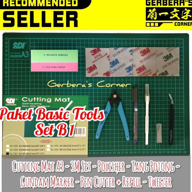 Jual Paket Basic Tools Set B1 - Alat Rakit Model Kit Gundam Murah - Isi ...