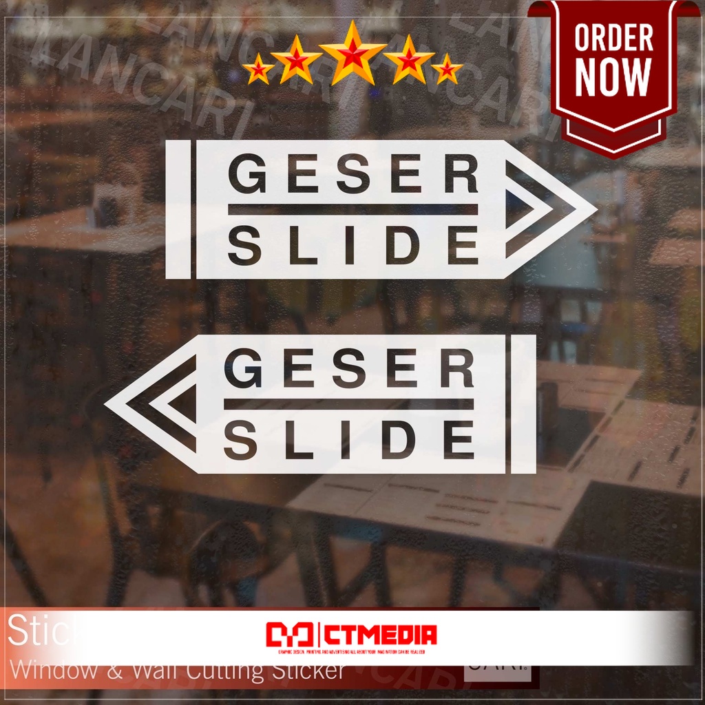 Jual Sticker Cutting Geser Slide Pintu Door Jendela Stiker Cutting ...
