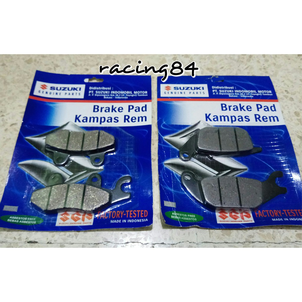 Jual KAMPAS REM SATRIA FU F150 FULL SET DEPAN BELAKANG ORIGINAL SGP ...