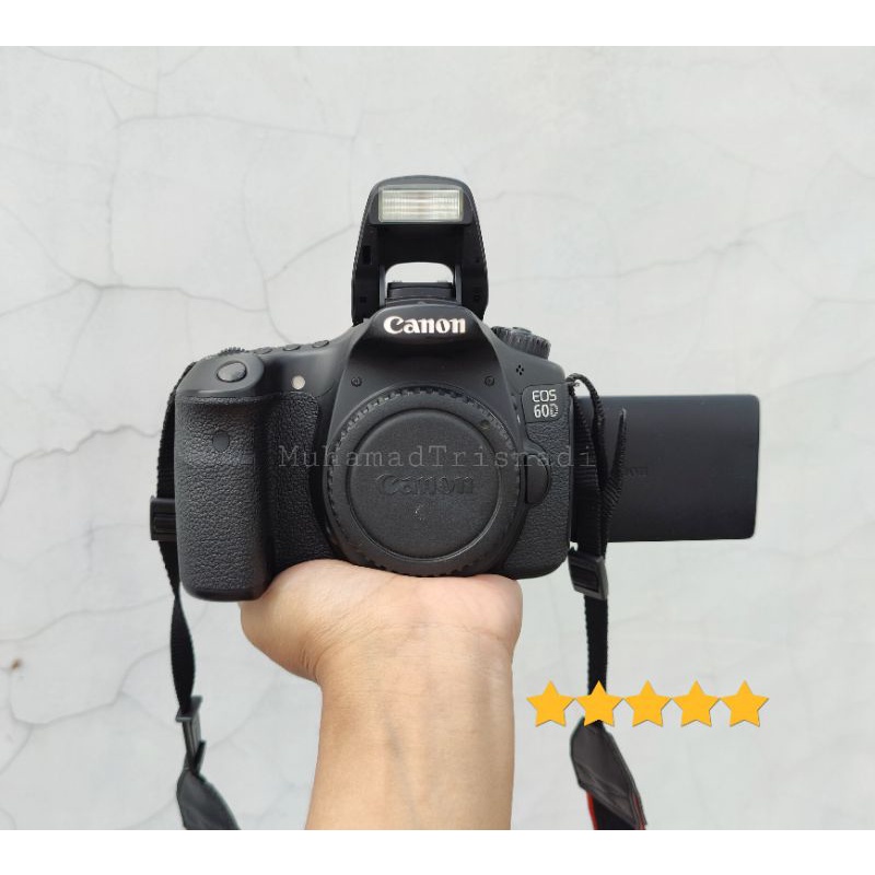 Jual Camera Kamera DSLR Canon Eos 60D Body Only Hitam Murah | Shopee ...