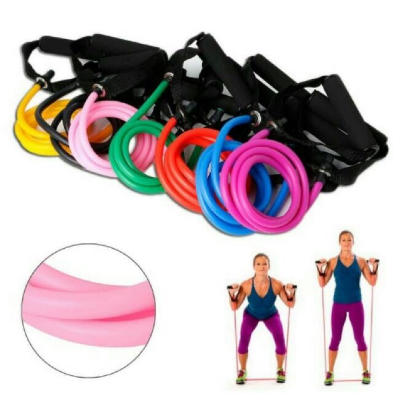 Jual Long elastic band fitness yoga GYM (tali karet elastis panjang ...