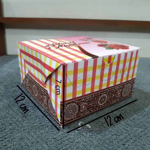 Jual Dus Kue / Dus Snack / Snack Box GS kotak Ukuran 12 x 12 | Shopee Indonesia
