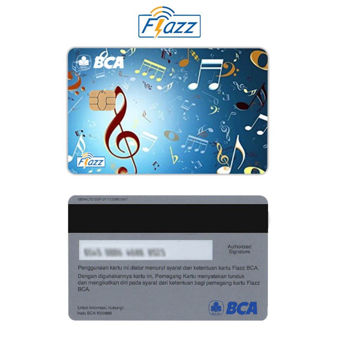 Jual Music Note Kartu E-Money Flazz BCA Gen 2 NFC Custom Card | Shopee ...