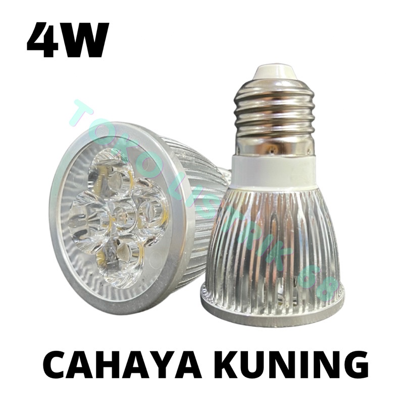 Jual Lampu Sorot Halogen LED 4 Mata Fitting E27 | Shopee Indonesia