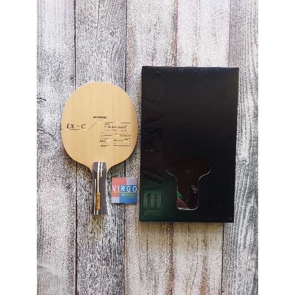 Jual Sanwei paramid carbon kayu blade bat bet pingpong tenis meja | Shopee Indonesia