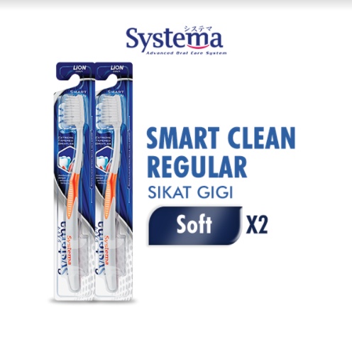 Jual Systema Sikat Gigi Smart Clean Regular Head x2 | Shopee Indonesia