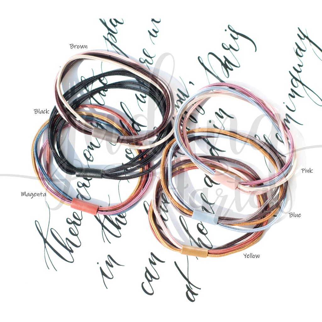 Jual Ikat Rambut Basic Dark 4 Tali Hairbands Imut Modern GH 200001 ...