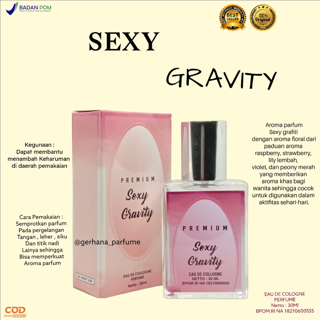 Jual PARFUM SEXY GRAVITY ORIGINAL PARFUM WANITA SEXY GRAVITY PARFUM ...