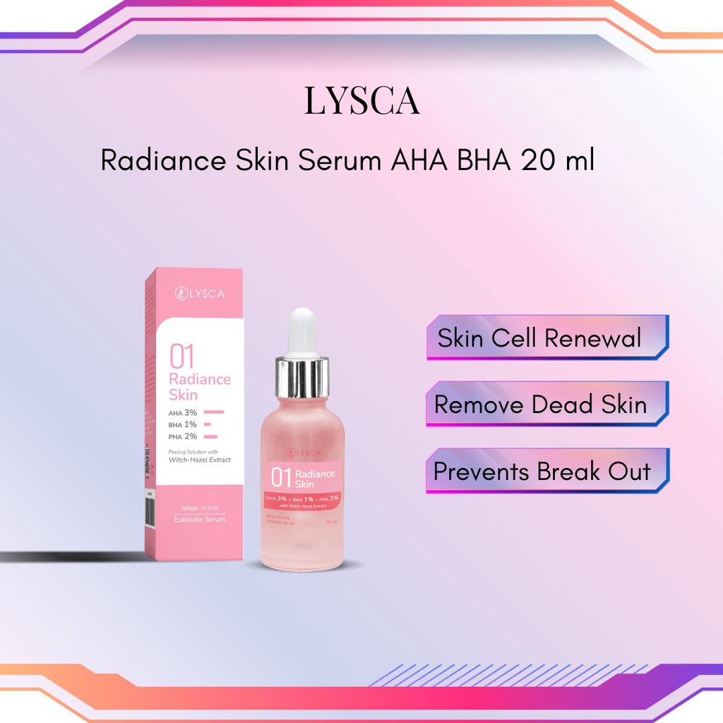 Jual Lysca Radiance Skin Serum AHA BHA 20 ml | Shopee Indonesia