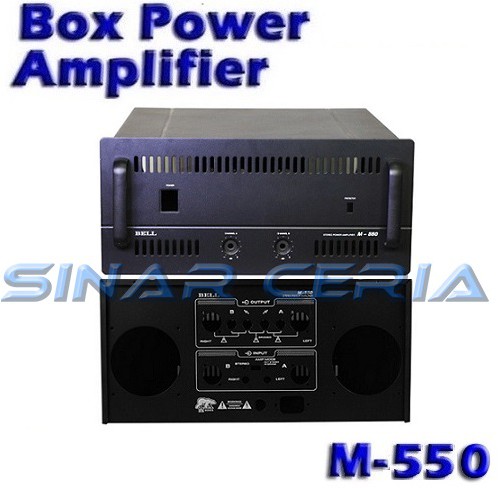 Jual Box Power Amplifier M550 M-550 BOX BELL M-550 M 500 Box Cassing ...
