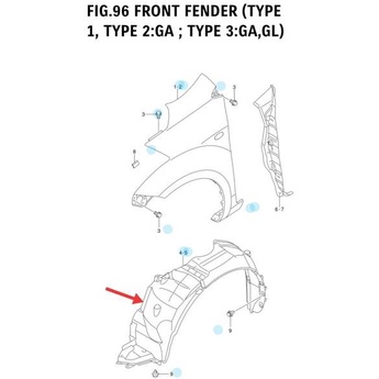Jual Plastik Spackboard di atas ban or Lining fender depan Ertiga ...